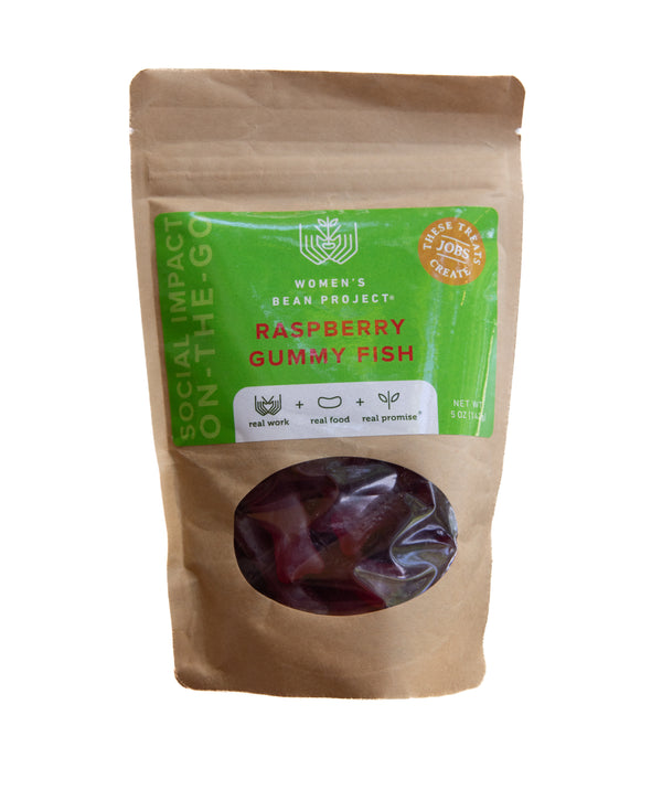 Raspberry Gummy Fish -Fair Trade- Women's Bean Project - Just Creations